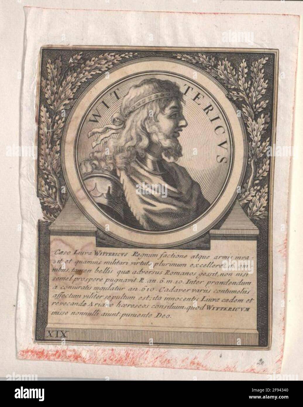 Witterich, King of the Westgoten Stock Photo - Alamy