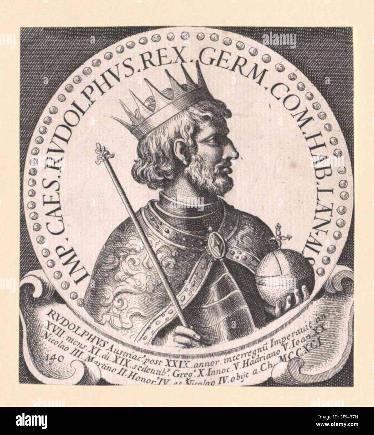 Rudolf I of Habsburg, King Stock Photo - Alamy