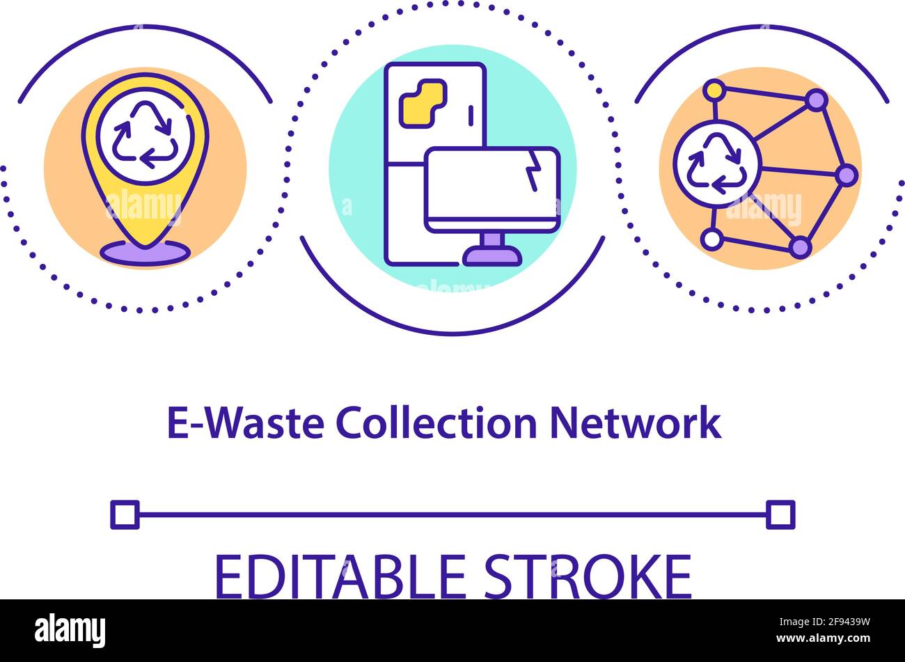 E waste collection point Stock Vector Images - Alamy
