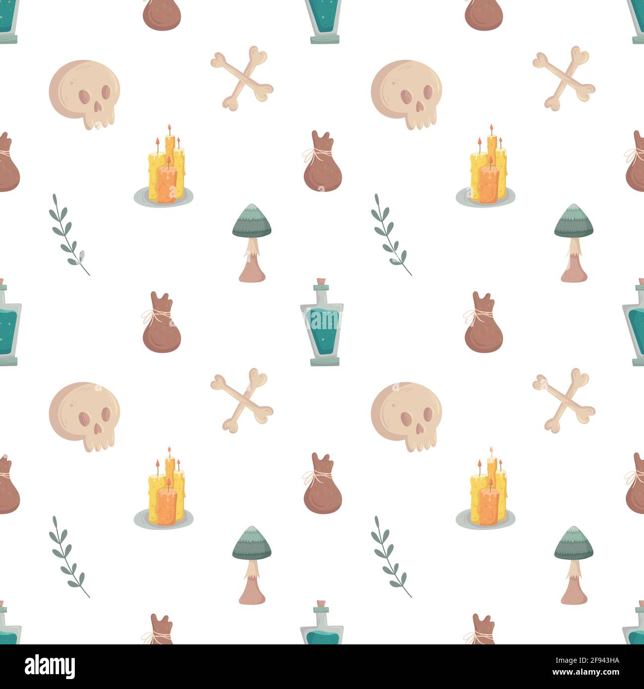 Magical skull Stock Vector Images - Alamy