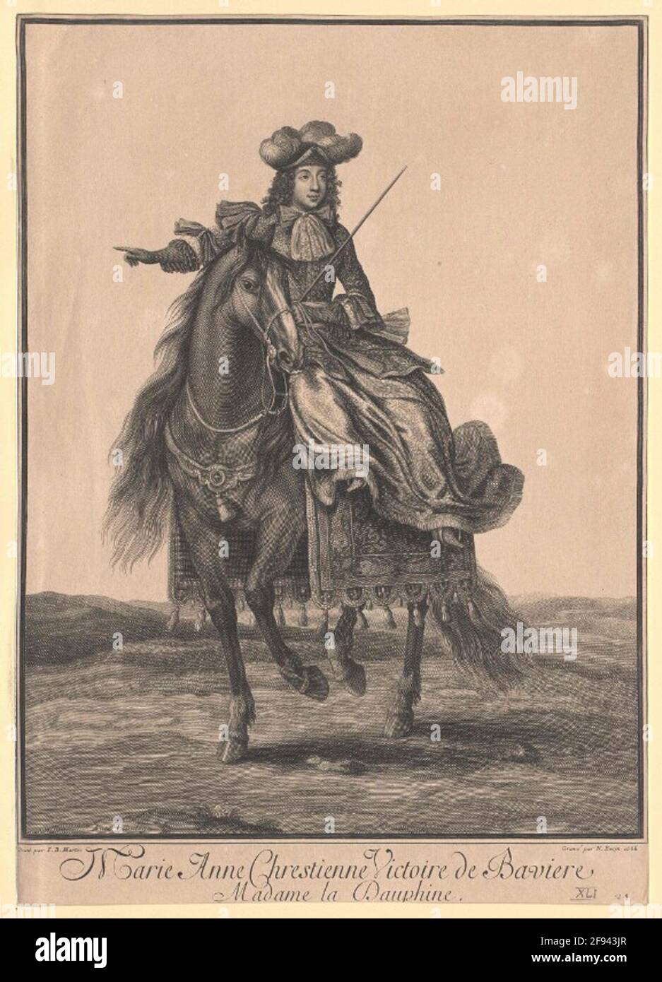 Maria Anna, Princess of Bavaria Stecher: Bazin, Nicolas (1633 ...