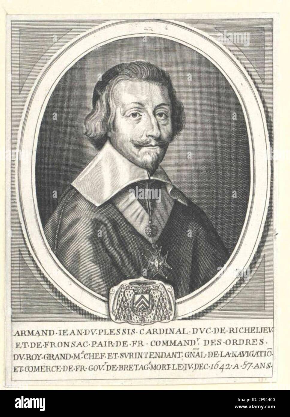 Richelieu, Armand Jean du Plessis, Duke of Stock Photo - Alamy