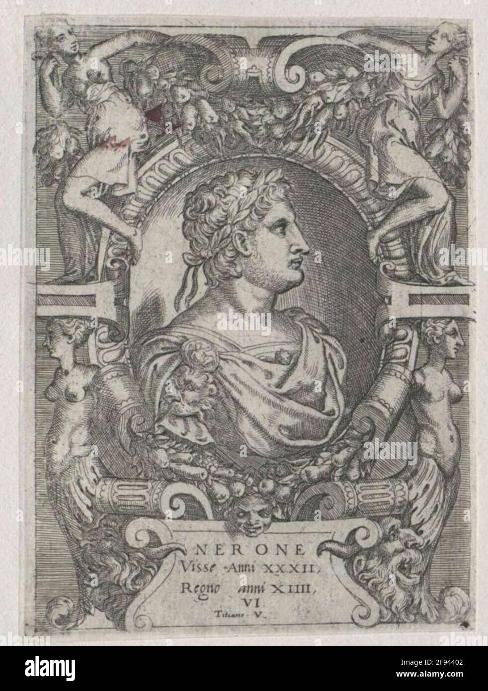 Nero, Roman emperor Stock Photo - Alamy