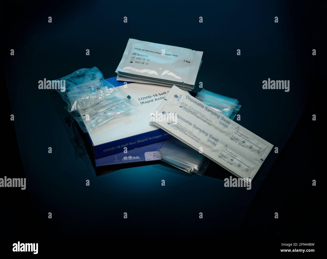 Lateral Flow Test Kit. Rapid Covid-19 antigen test. Coronavirus test ...