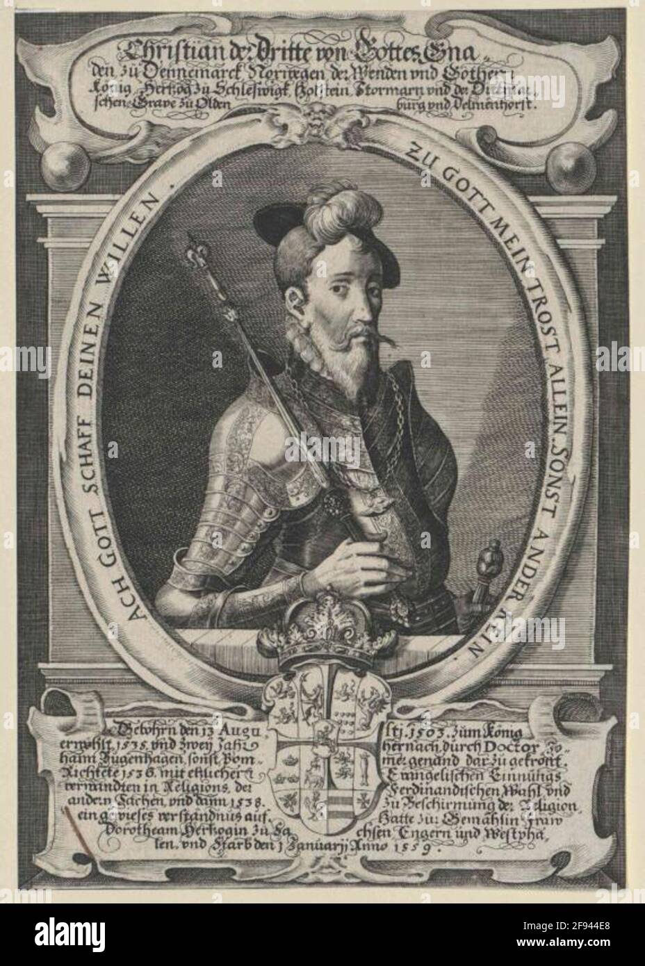 Christian III., King of Denmark Stock Photo - Alamy