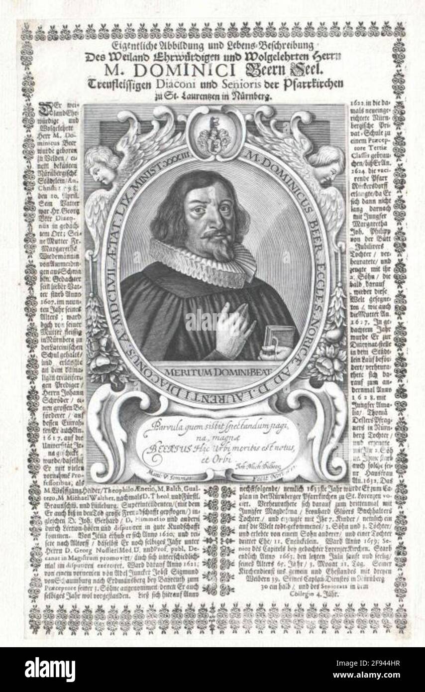 Beer, Dominicus Stecher: Somer, Mathias van Stock Photo - Alamy