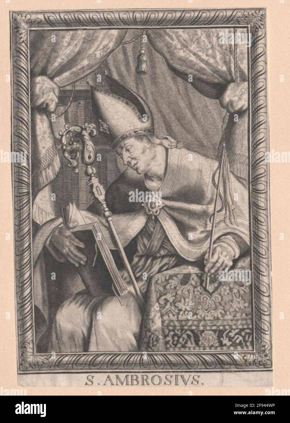 Ambrosius of Milan, saint Stock Photo - Alamy