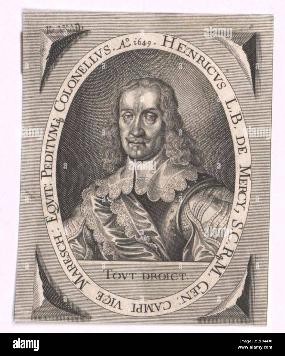 Mercy, Henri Baron de Stock Photo - Alamy