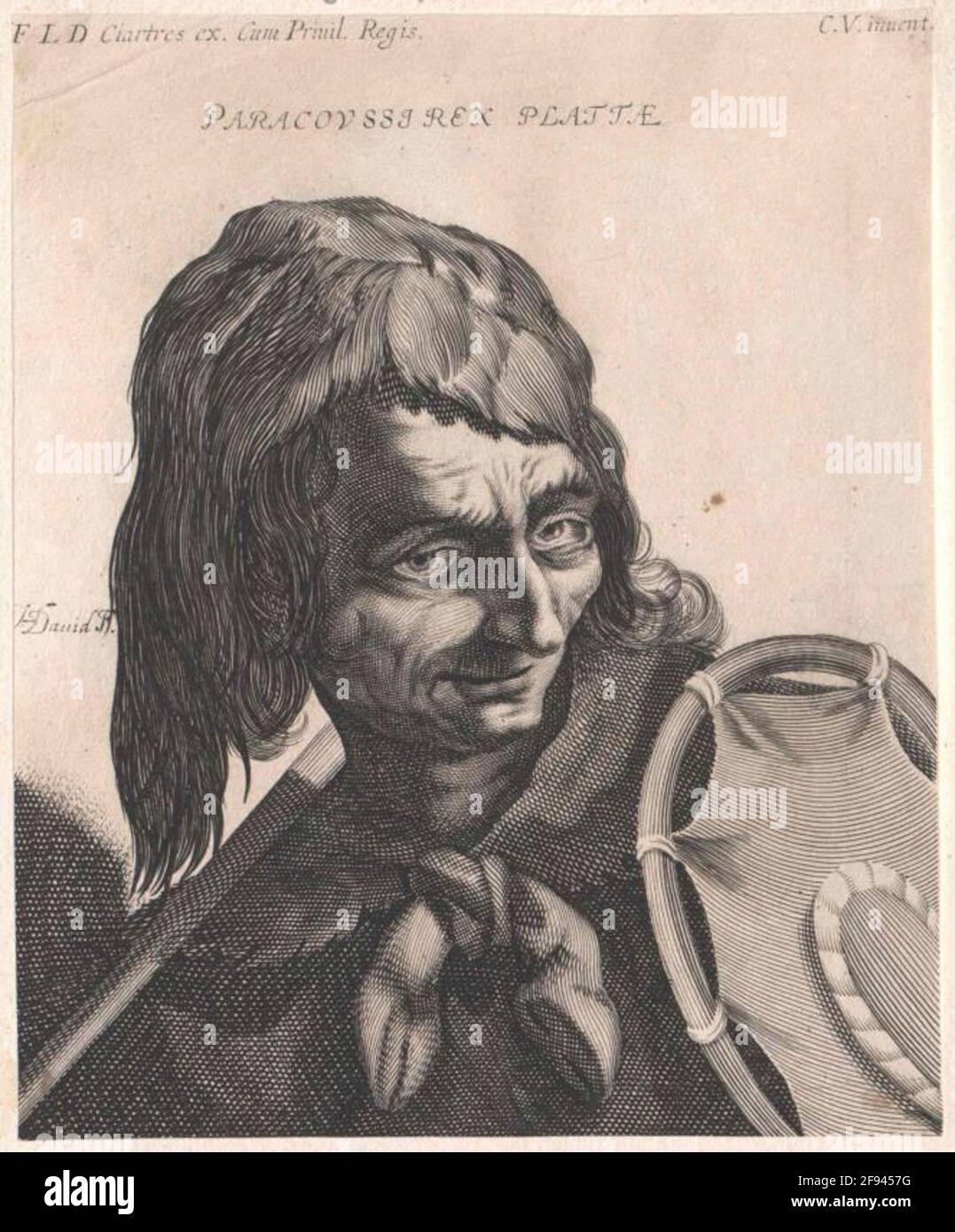 Paracoussi, King of the Platta Indians Stock Photo - Alamy