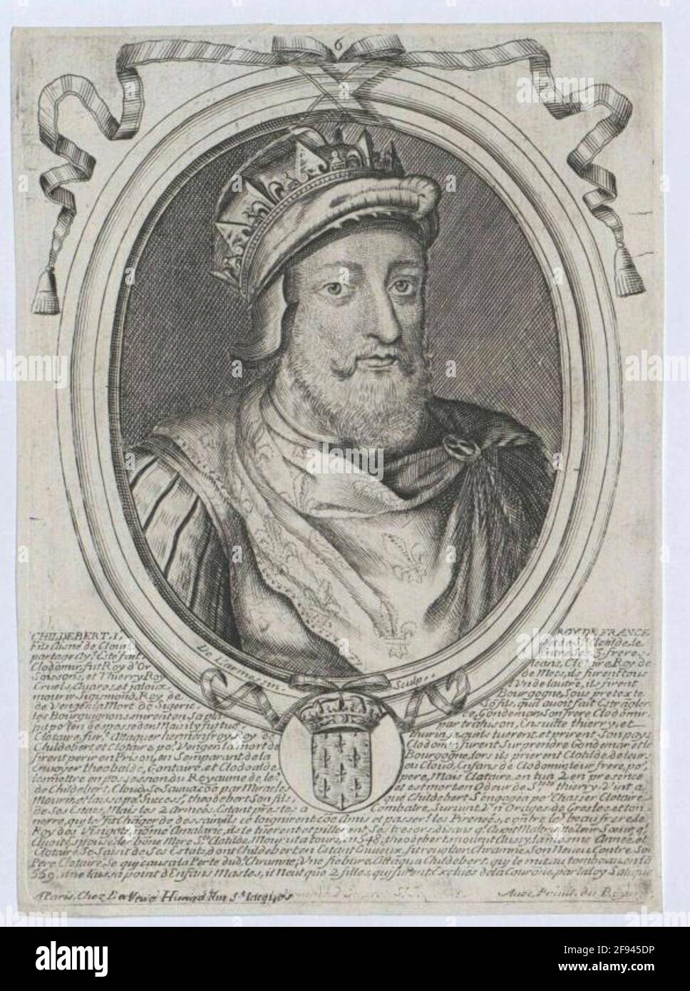 Childebert I, King of Franconia Stock Photo - Alamy