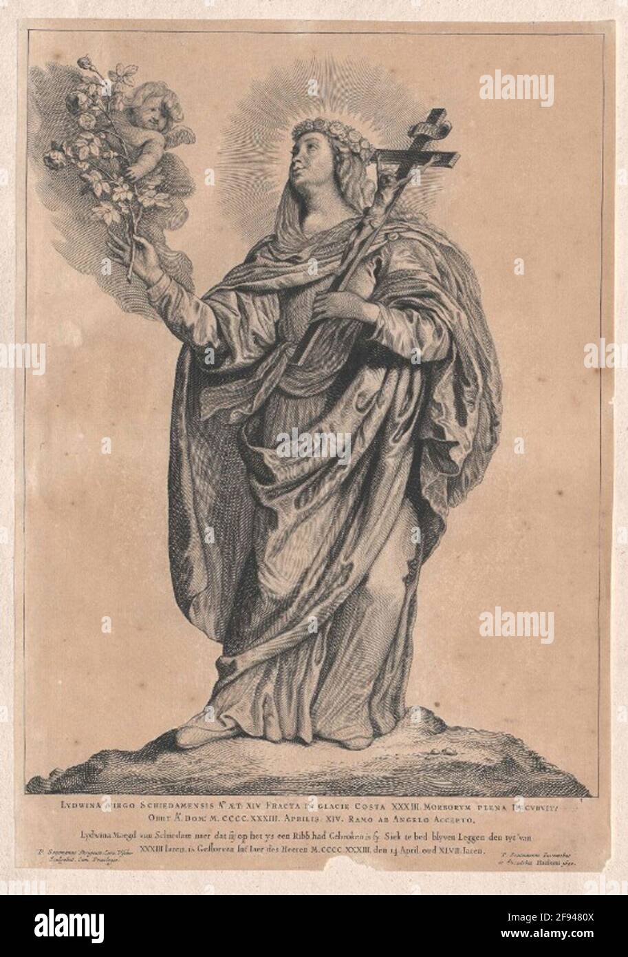 Lidwina von Schiedam, saints Stock Photo - Alamy