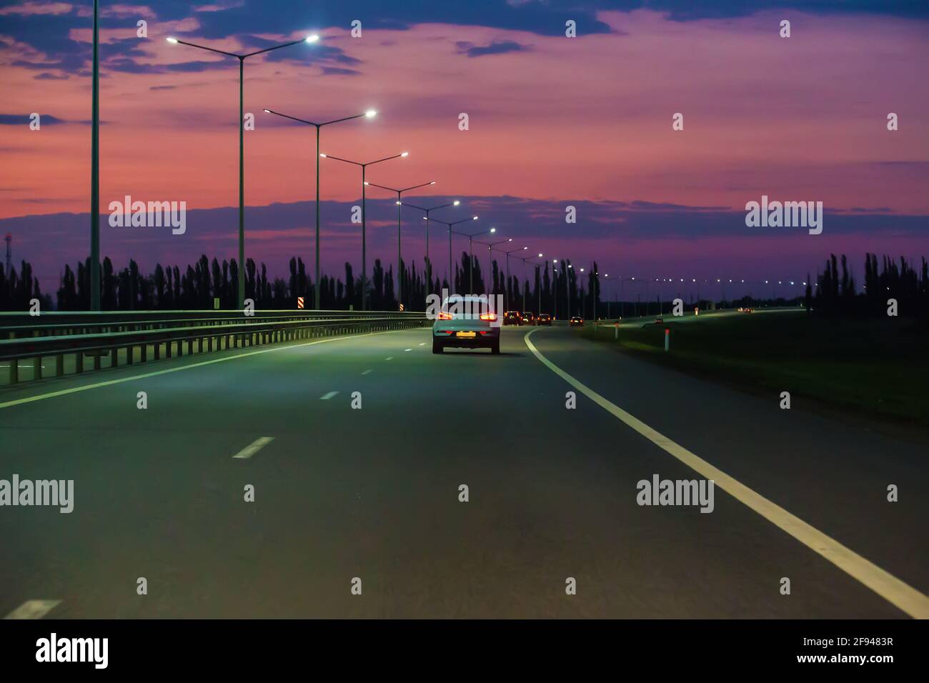 Highway outside the city hi-res stock photography and images - Alamy