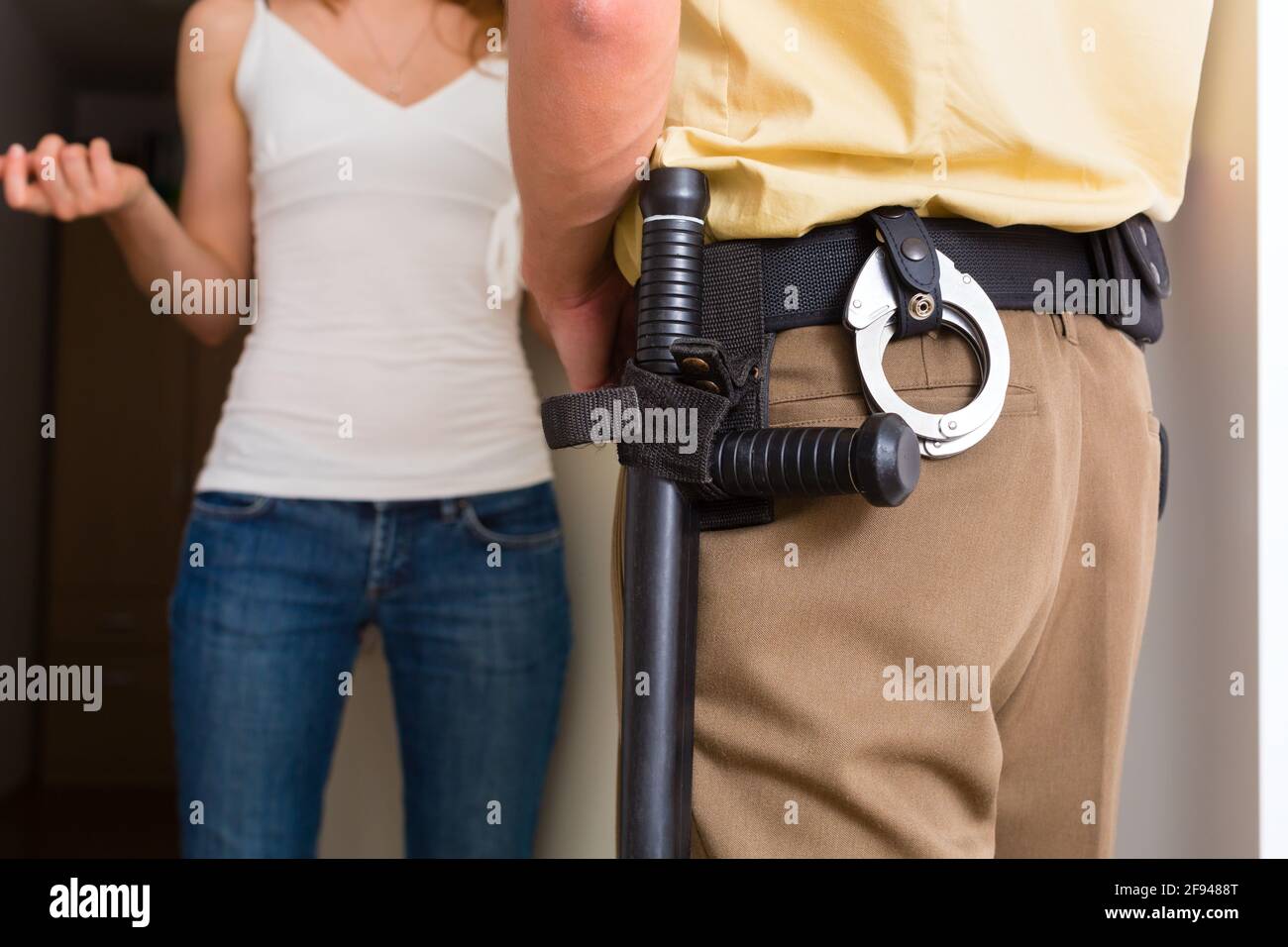 Police Officer At Front Door High Resolution Stock Photography and ...