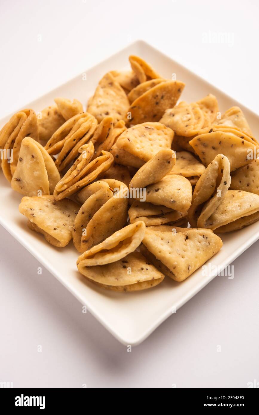 Layered or strips Mathri or mathiya is a popular snack recipe that ...