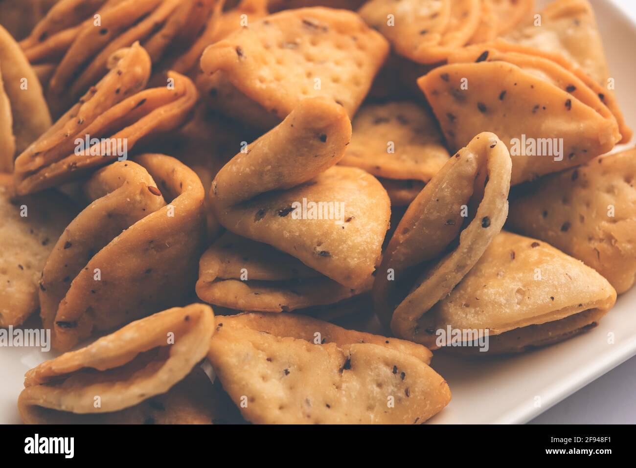 Layered or strips Mathri or mathiya is a popular snack recipe that ...