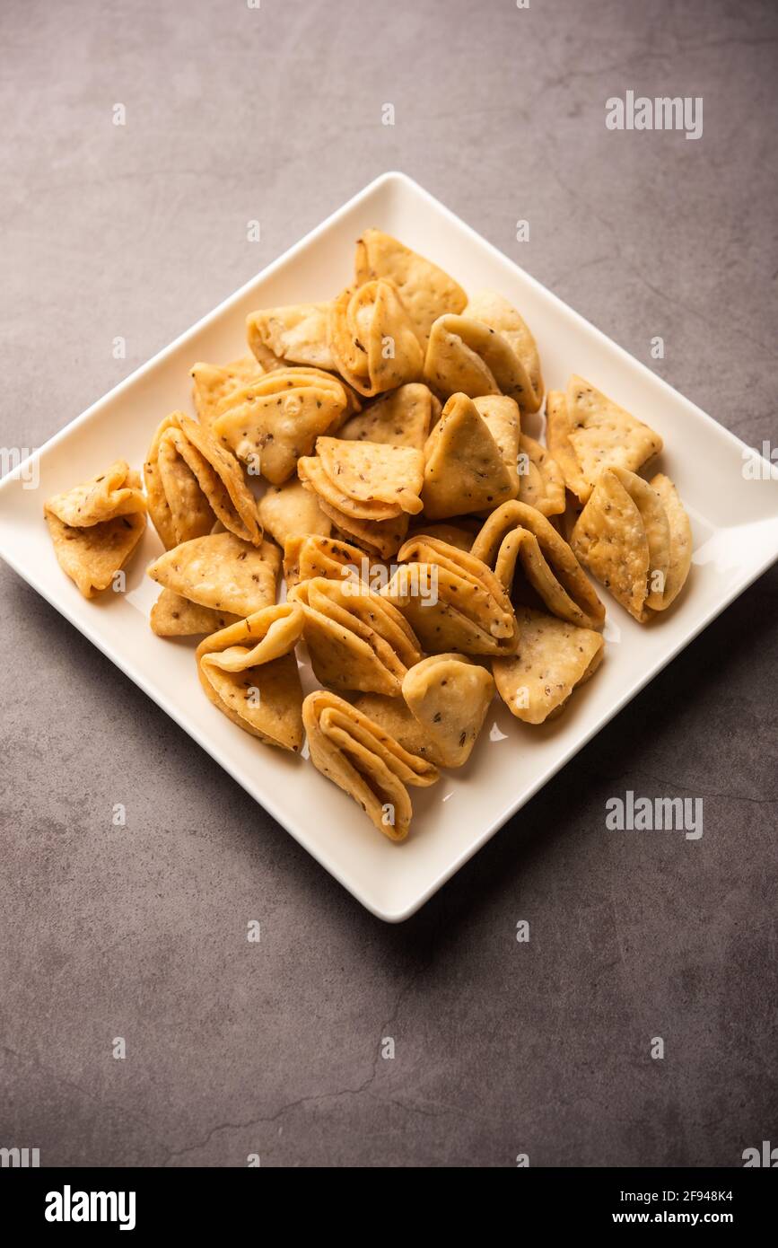 Layered or strips Mathri or mathiya is a popular snack recipe that ...