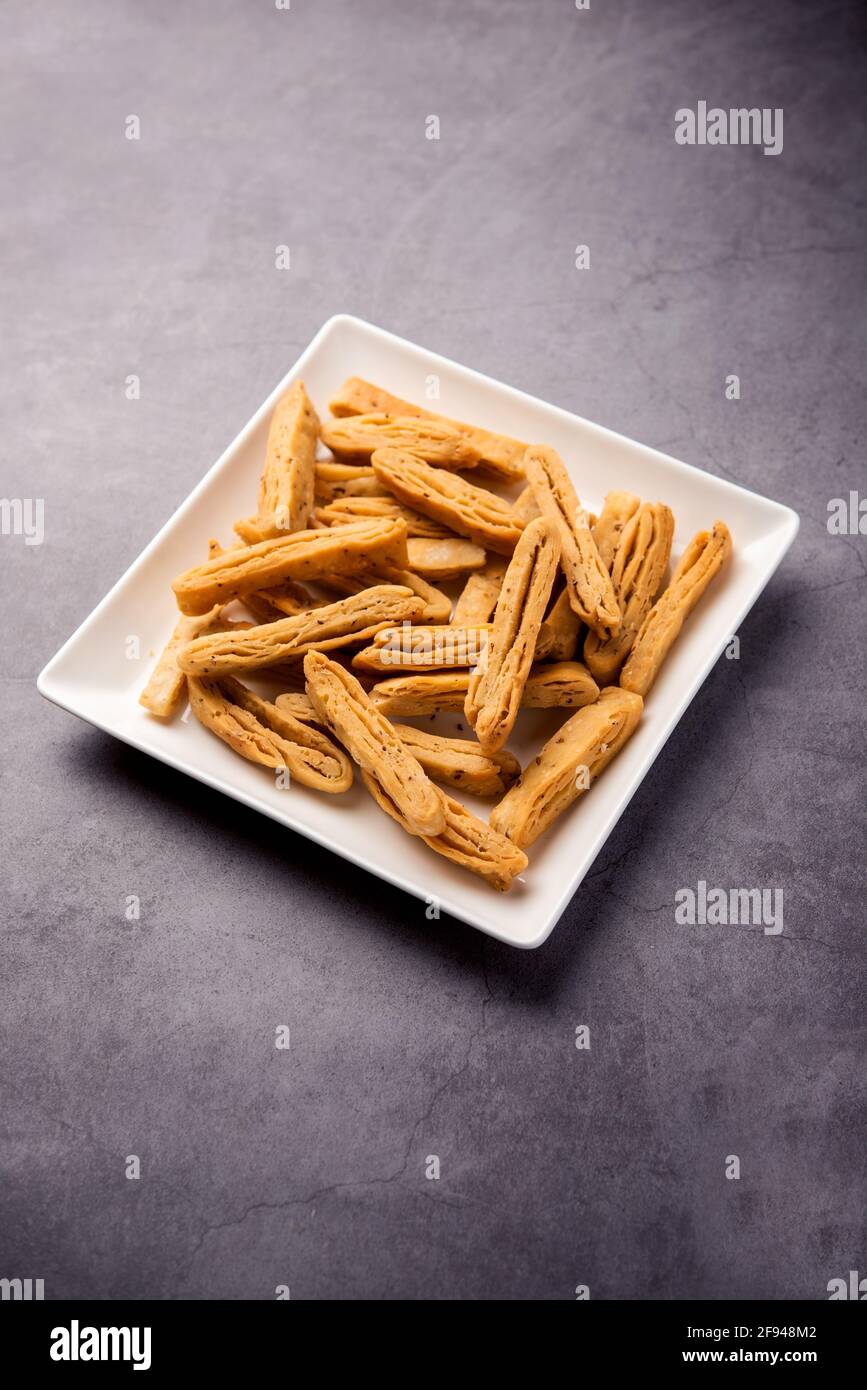 Layered or strips Mathri or mathiya is a popular snack recipe that ...
