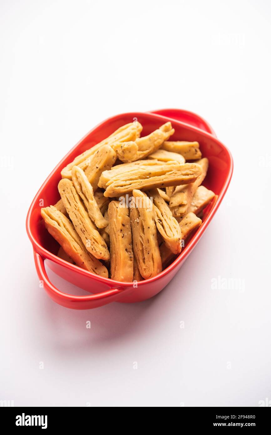 Layered or strips Mathri or mathiya is a popular snack recipe that ...