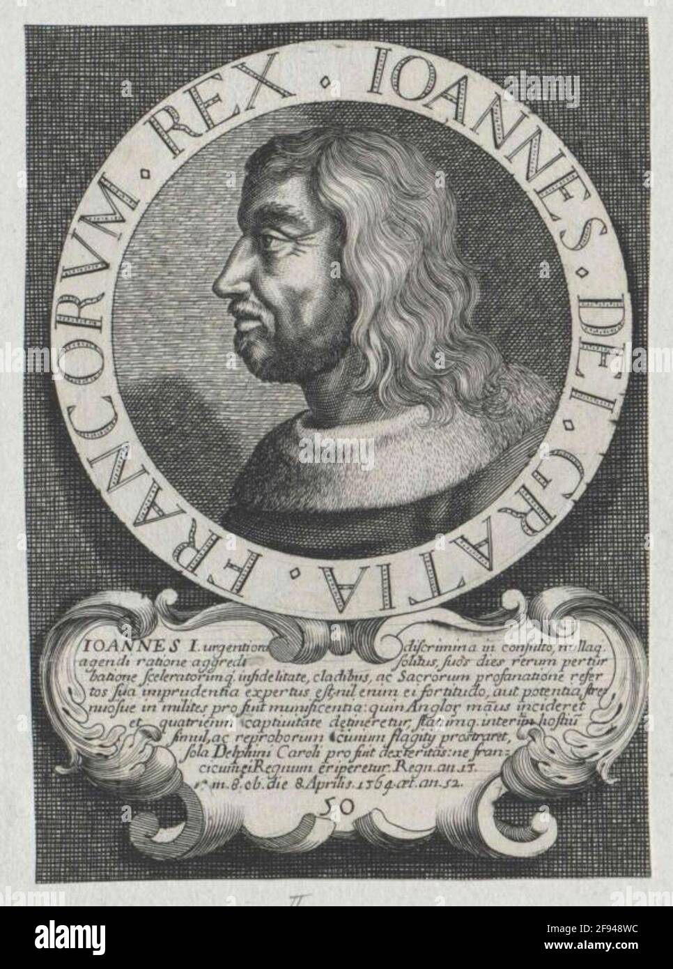 Johann II The good, king of France Stock Photo - Alamy