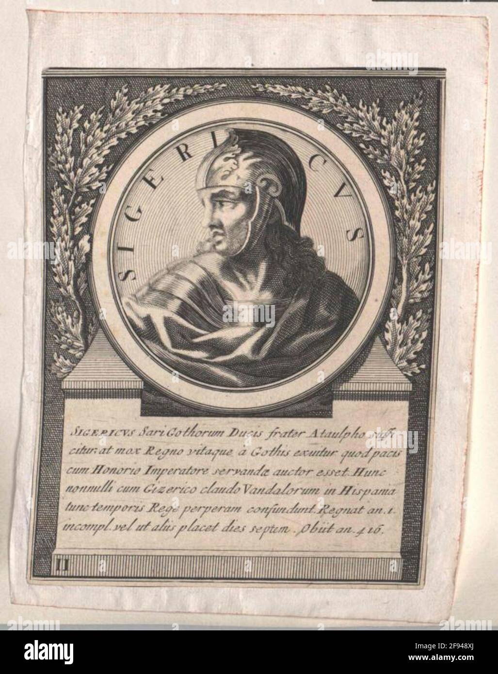 Sigerich, König of Westgoten Stock Photo - Alamy