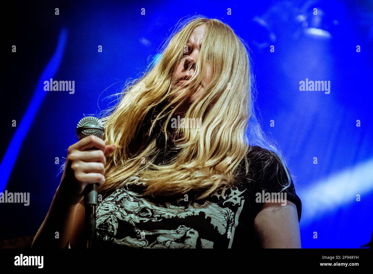 Aarhus, Denmark. 10th, May 2018. The Danish doom metal band Konvent ...