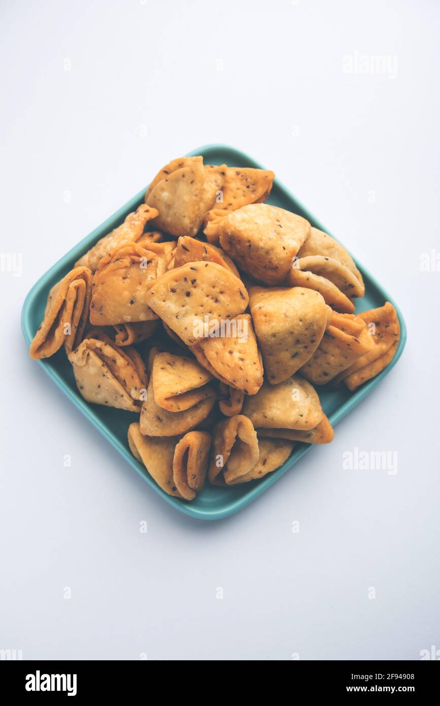 Layered or strips Mathri or mathiya is a popular snack recipe that ...