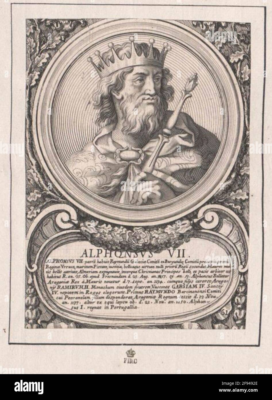 Alfons VII., King of Castile and León Stock Photo - Alamy