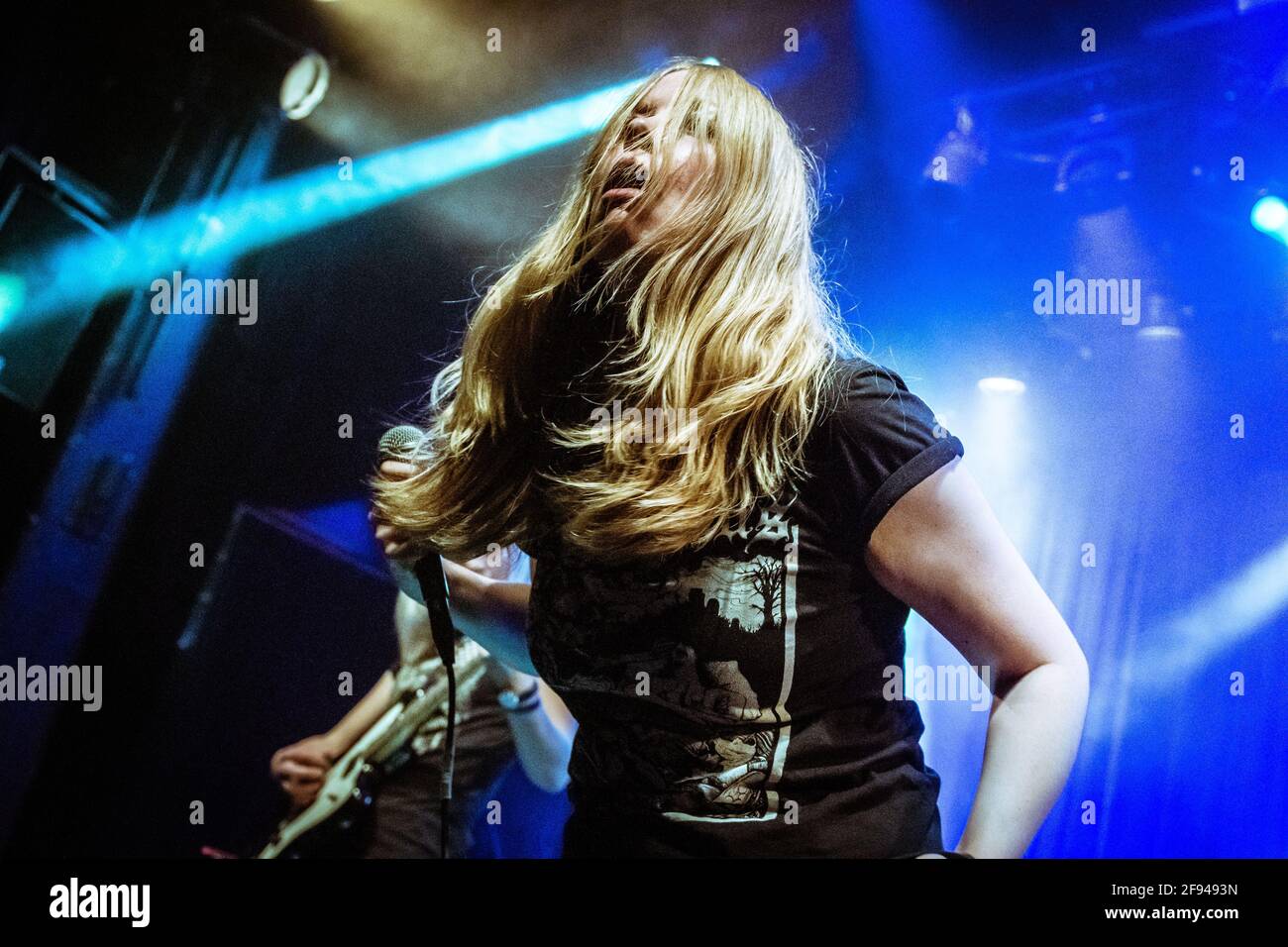 Aarhus, Denmark. 10th, May 2018. The Danish doom metal band Konvent ...