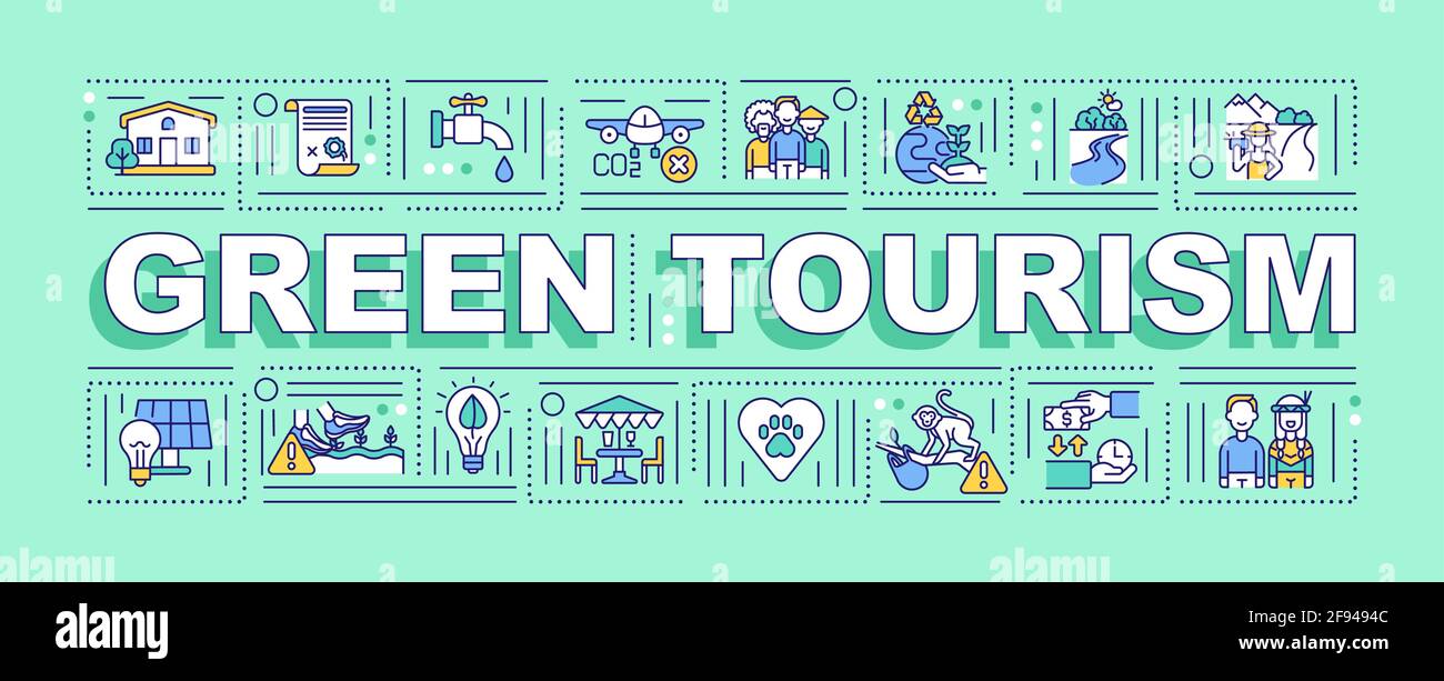 Green tourism word concepts banner Stock Vector Image & Art - Alamy
