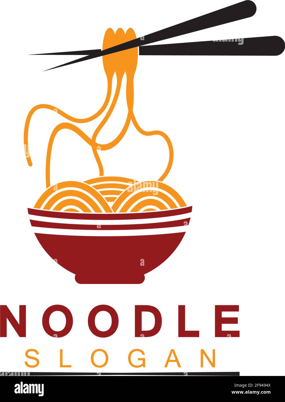 Noodle logo Vector Icon llustration design template.Suitable for any ...