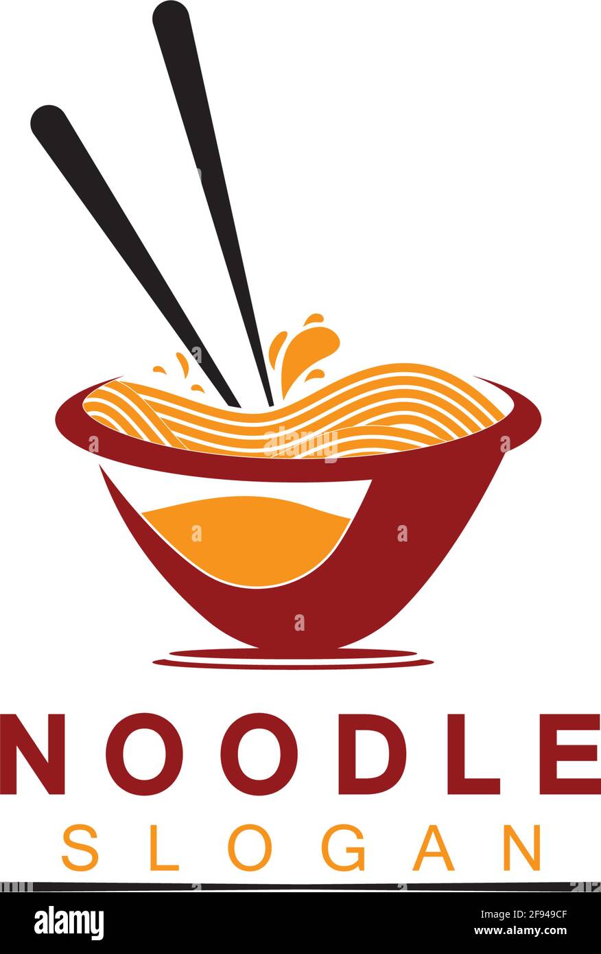 Noodle logo Vector Icon llustration design template.Suitable for any ...
