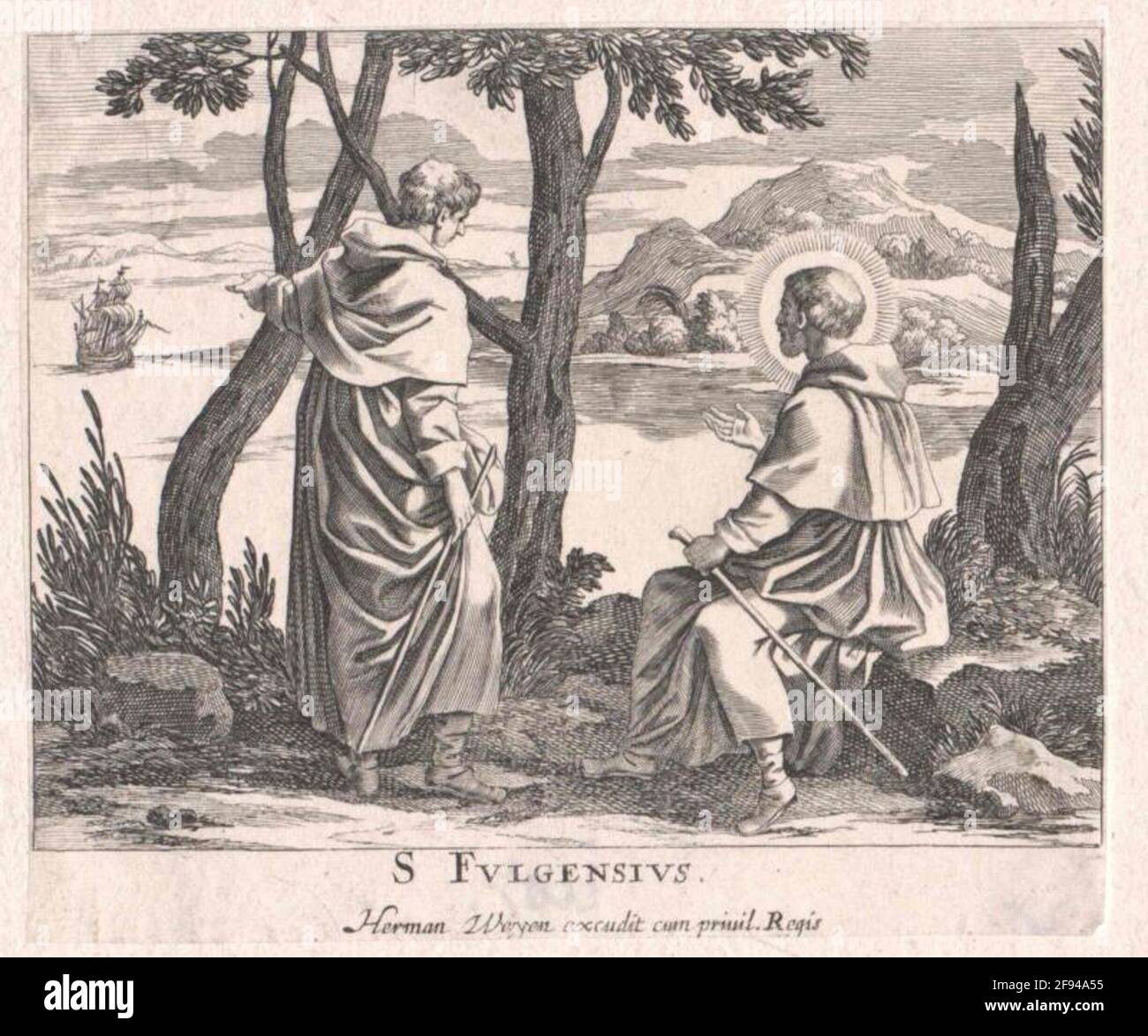 Fulgentius of Ruspe, holy Stock Photo - Alamy