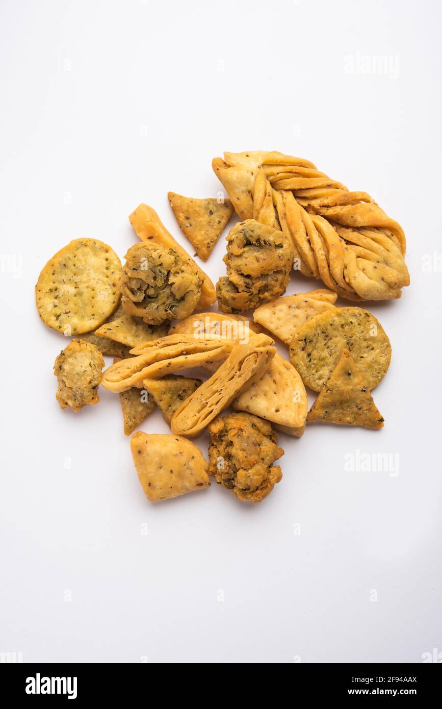 Mathri or Mathiya in group. It's a popular Indian tea time snack Stock ...