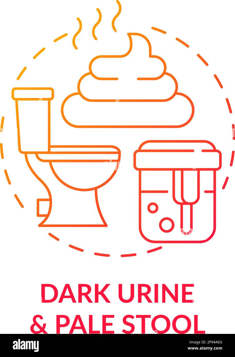 Dark urine and pale stool concept icon Stock Vector Image & Art - Alamy