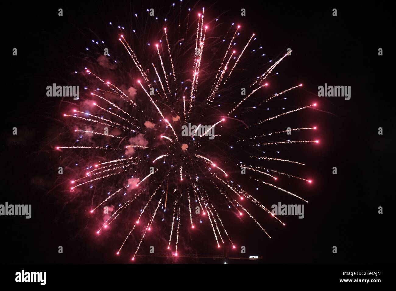 Fireworks over the sky in Jerusalem, Israel Stock Photo - Alamy