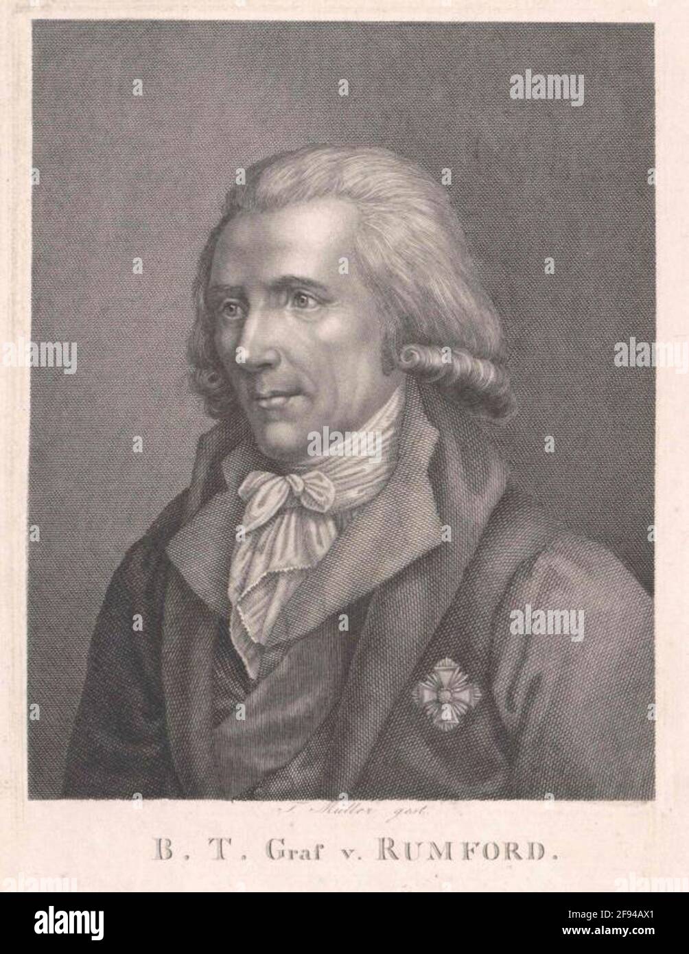 Thompson, Count of Rumford, Sir Benjamin Stock Photo - Alamy