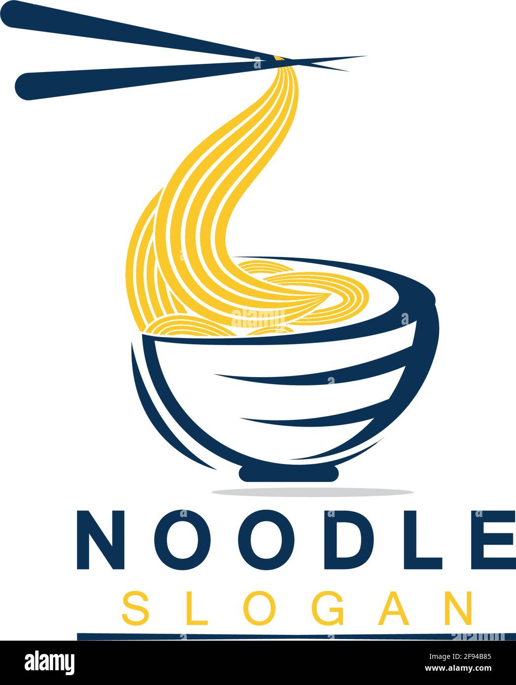 Noodle Logo Vector Icon Llustration Design Templatesuitable For Any Business Related To Ramen