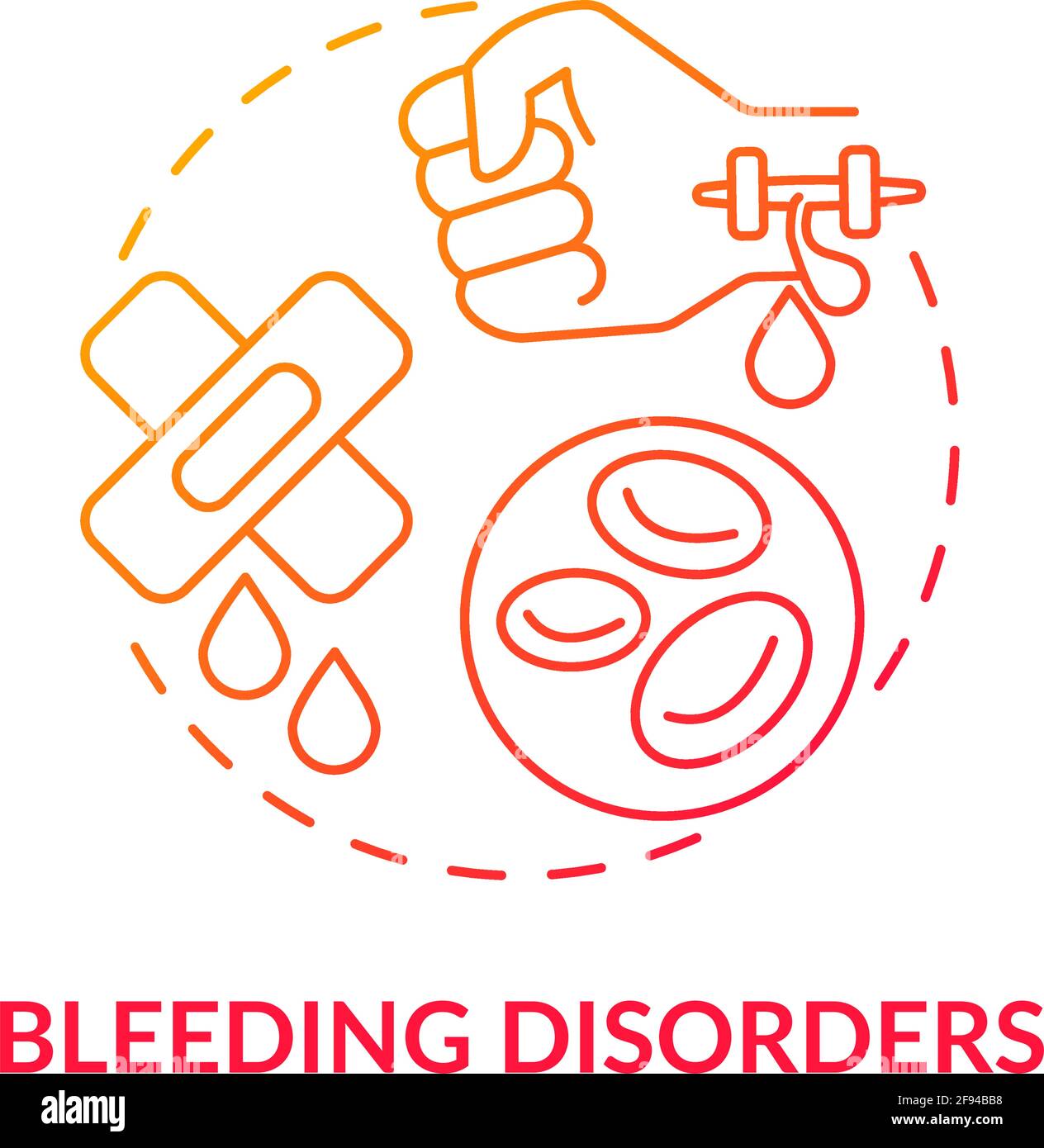 Bleeding disorders concept icon Stock Vector Image & Art - Alamy