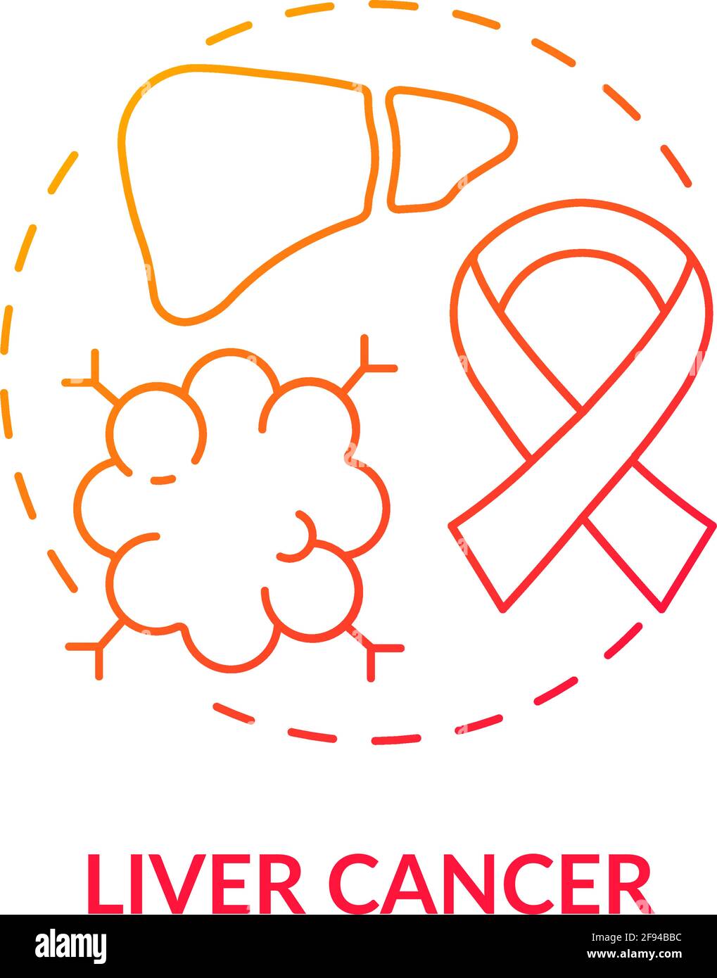 Liver cancer concept icon Stock Vector Image & Art - Alamy