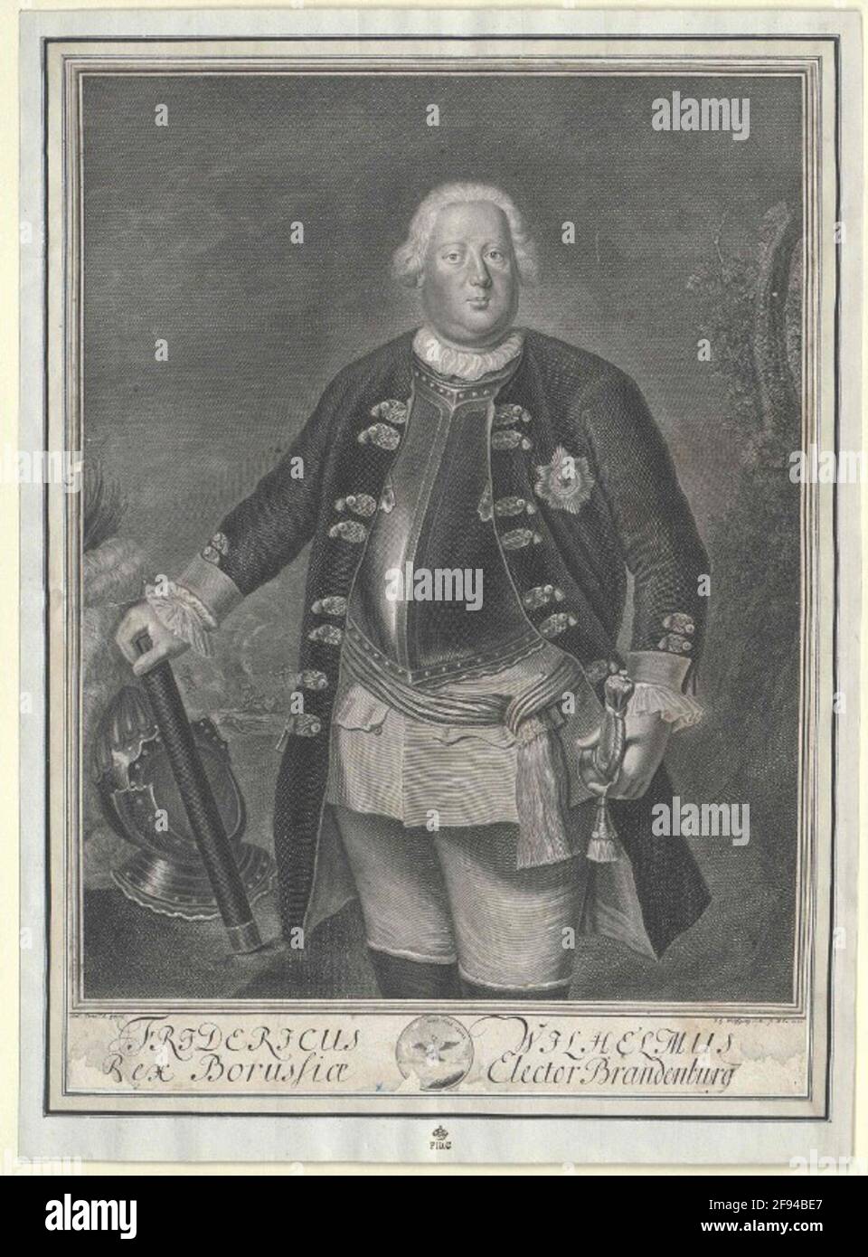 Friedrich Wilhelm I, King of Prussia Stock Photo - Alamy
