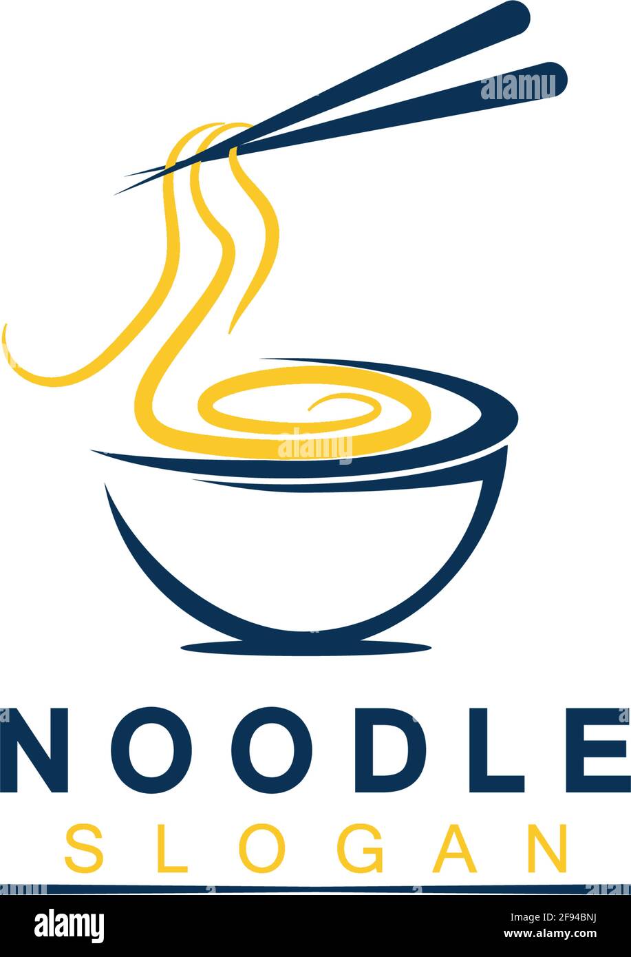 Noodle logo Vector Icon llustration design template.Suitable for any ...