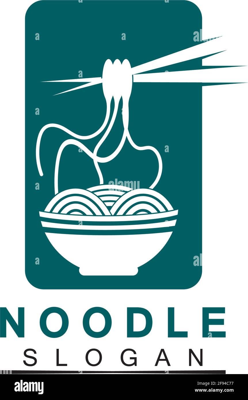 Noodle logo Vector Icon llustration design template.Suitable for any ...