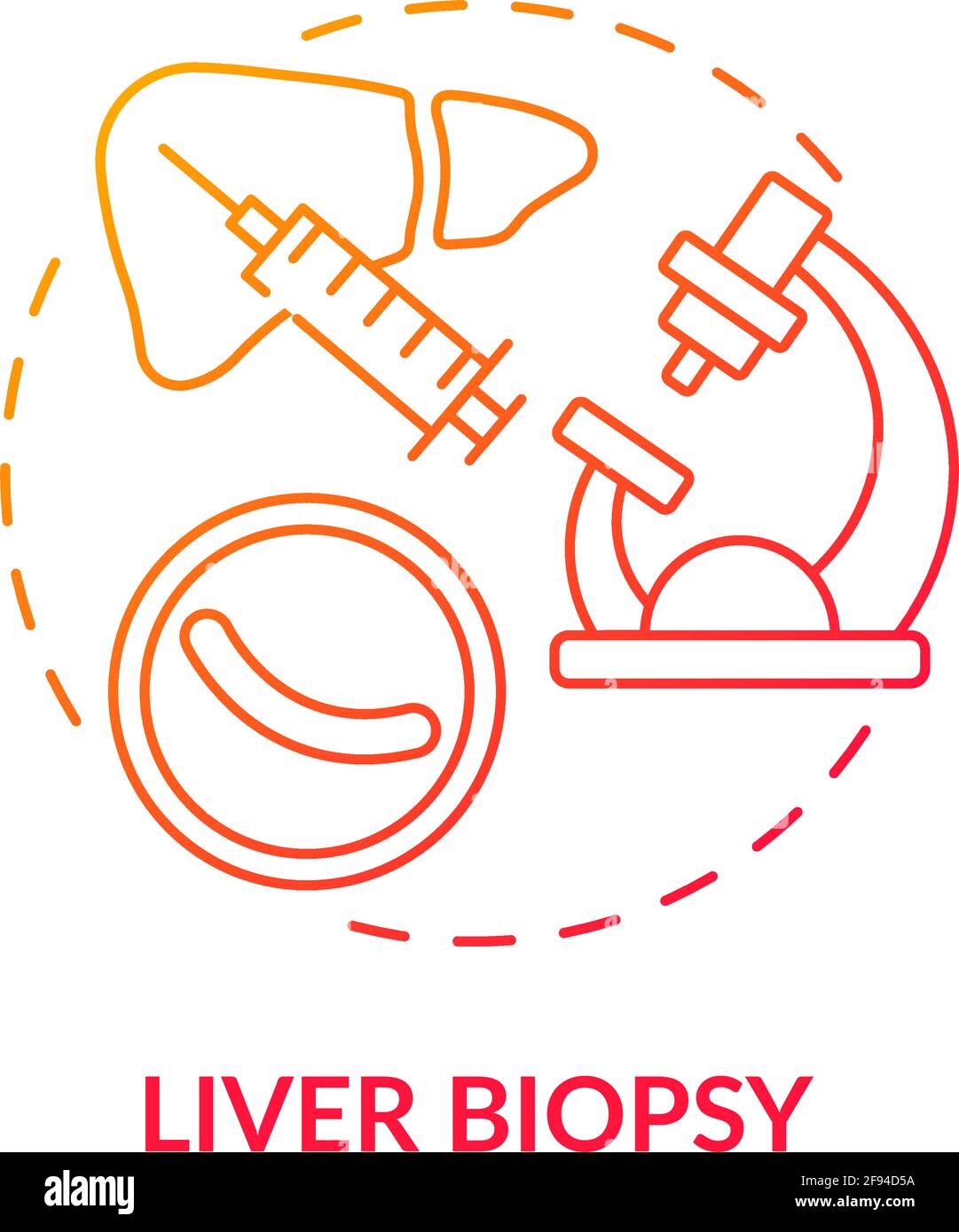 Liver biopsy concept icon Stock Vector Image & Art - Alamy
