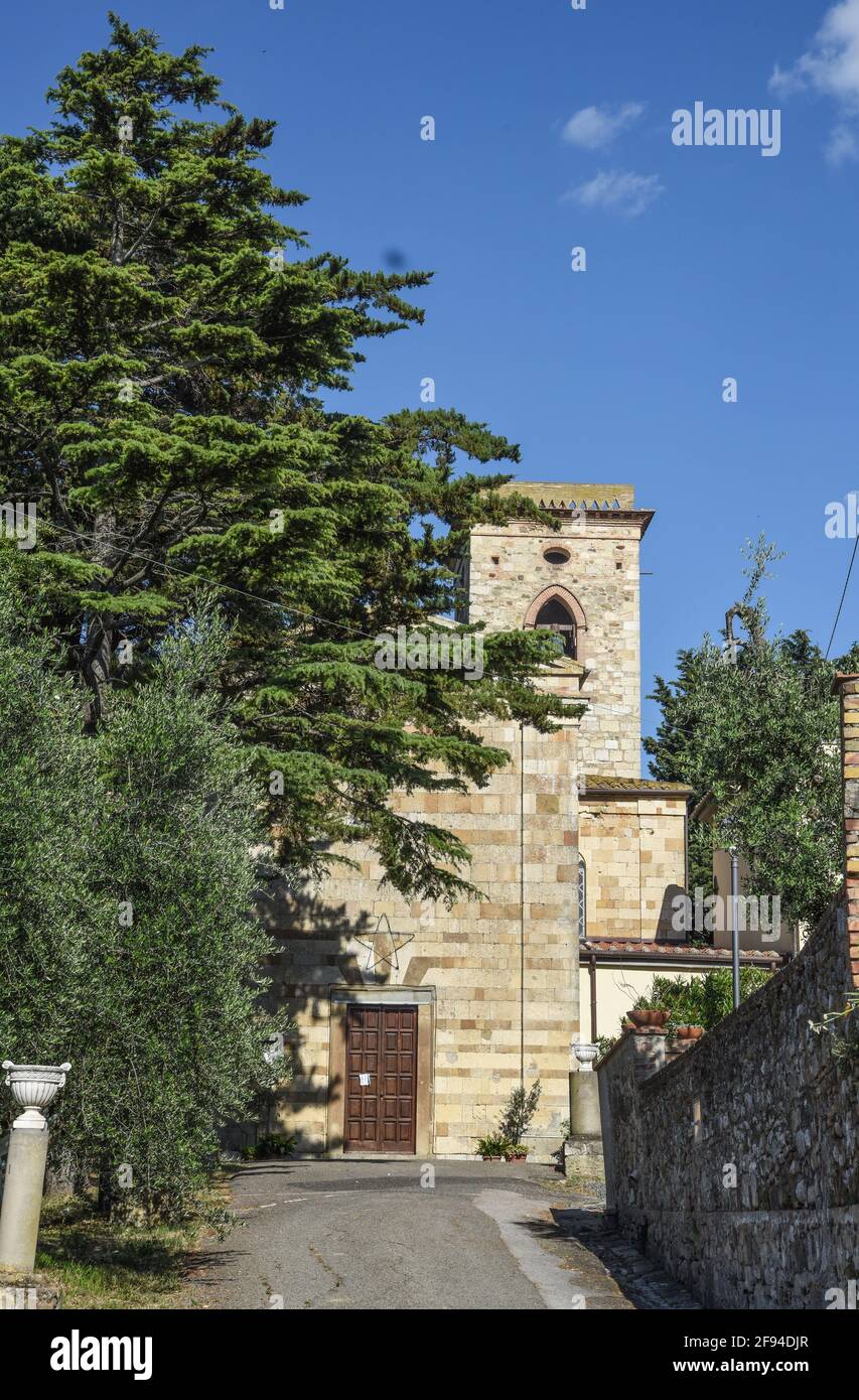 Santa Luce parish church Stock Photo - Alamy