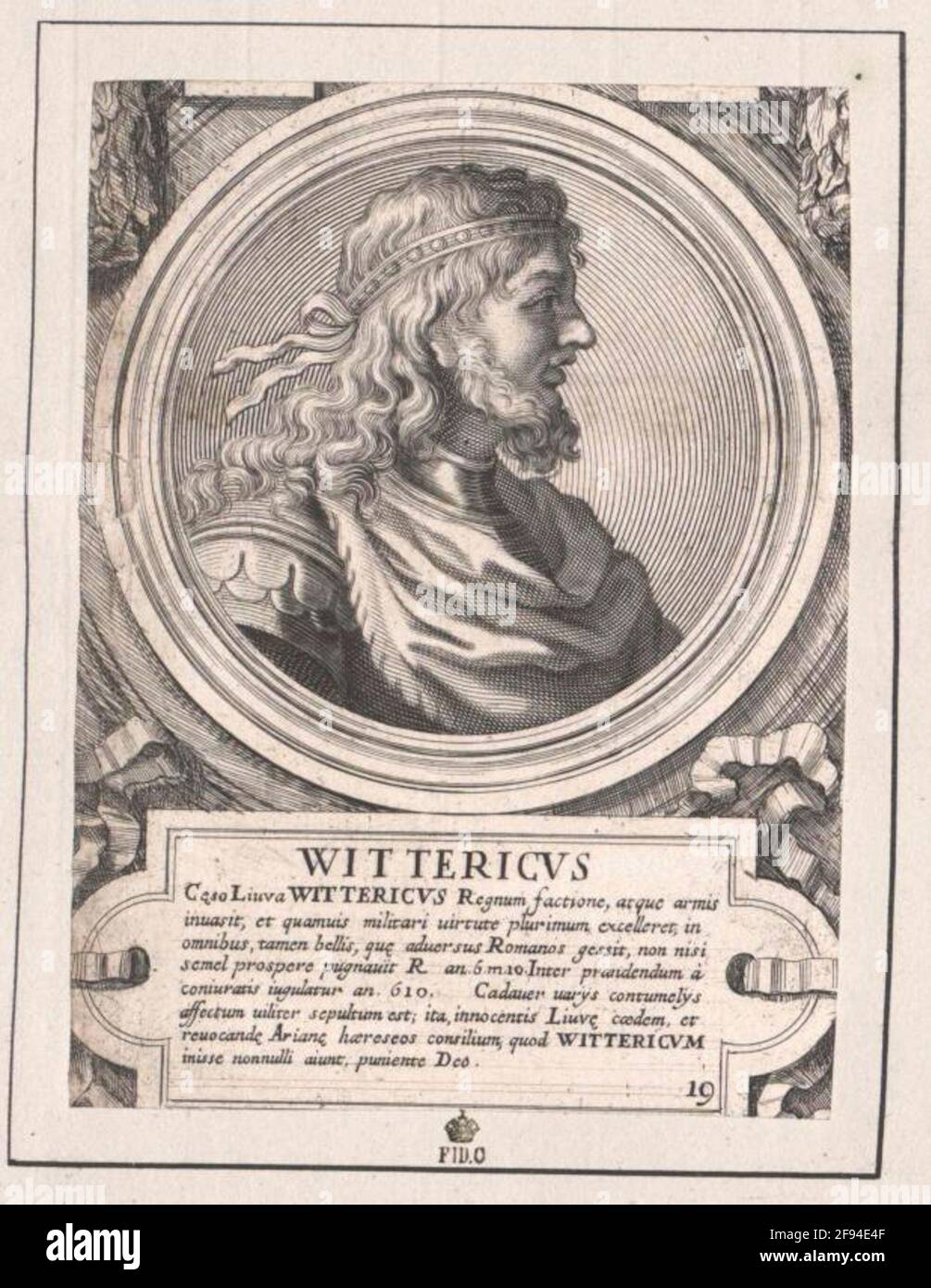 Witterich, King of the Westgoten Stock Photo - Alamy