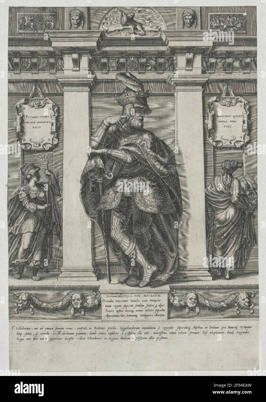 Childebert I, King of Franconia Stock Photo - Alamy