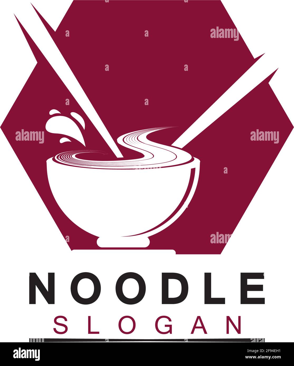 Noodle logo Vector Icon llustration design template.Suitable for any ...