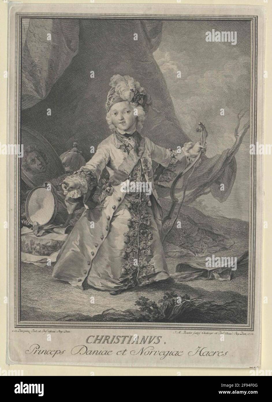 Christian VII., King of Denmark Stock Photo - Alamy