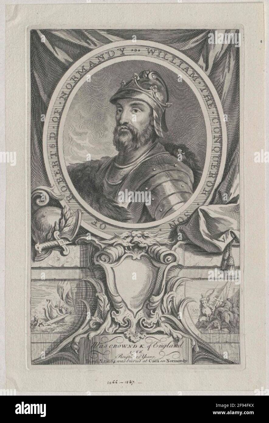 Wilhelm I, the Conqueror King of England Stock Photo - Alamy