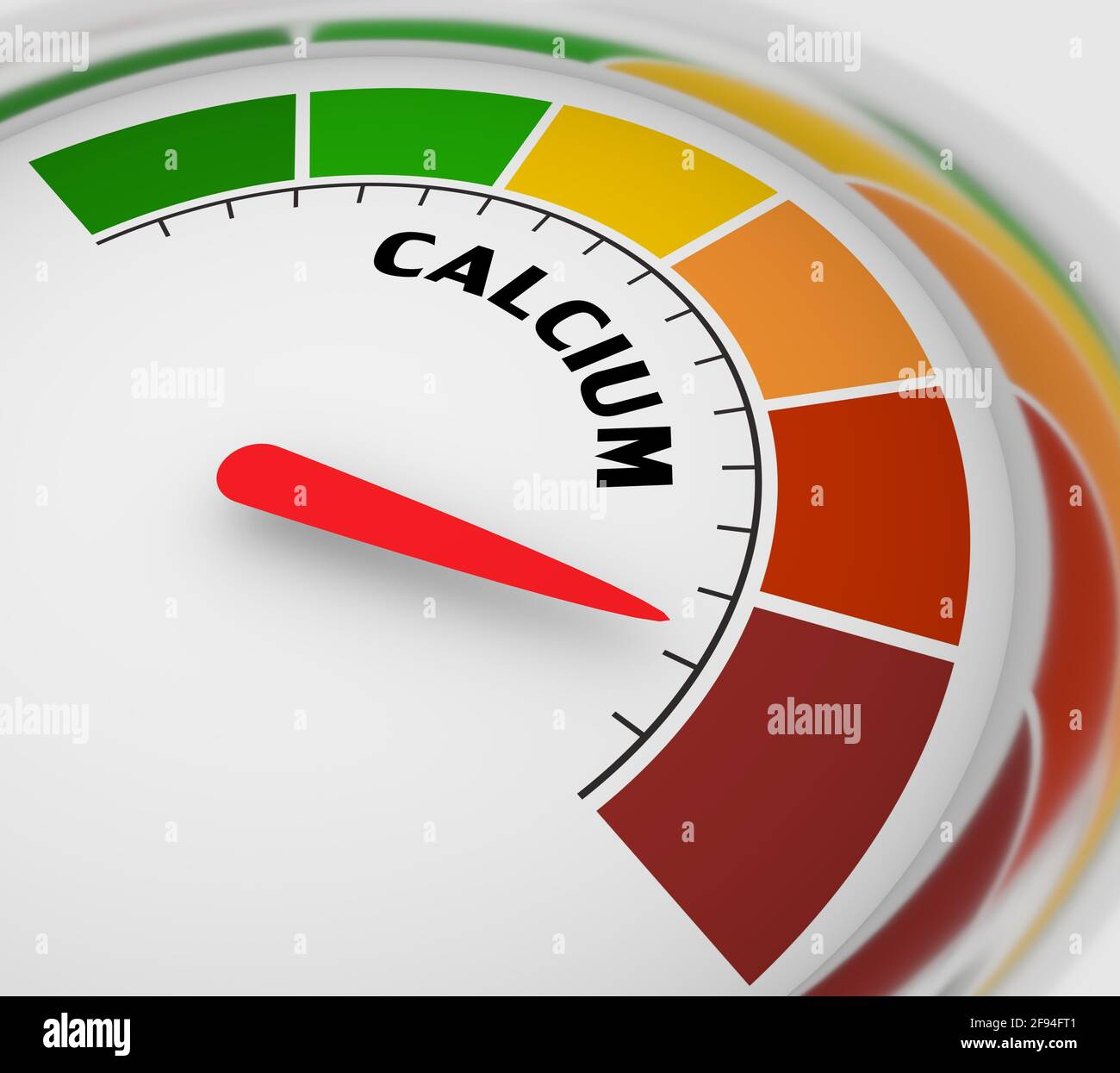 Gradient scale. Calcium level measuring device icon. Sign tachometer ...